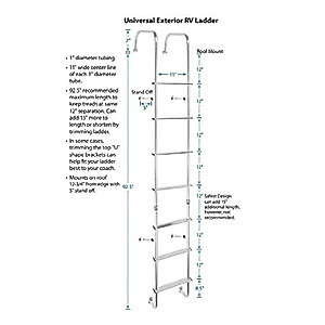 Stromberg Carlson 139.21 LA-401 Universal Exterior RV Ladder
