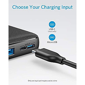 Anker Portable Charger, 325 Power Bank (PowerCore Essential 20K) 20000mAh Battery Pack with USB-C (Recharge Only) and PowerIQ Technology for iPhone, Samsung Galaxy, and More