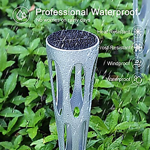 Solar Pathway Lights 6 Pack LED Waterproof Solar Outdoor Landscape Lighting Bright Solar Lights Outdoor Up to 12 Hrs Long Last Solar Garden Lights Solar Power Walkway Light for Patio Yard and Pathway