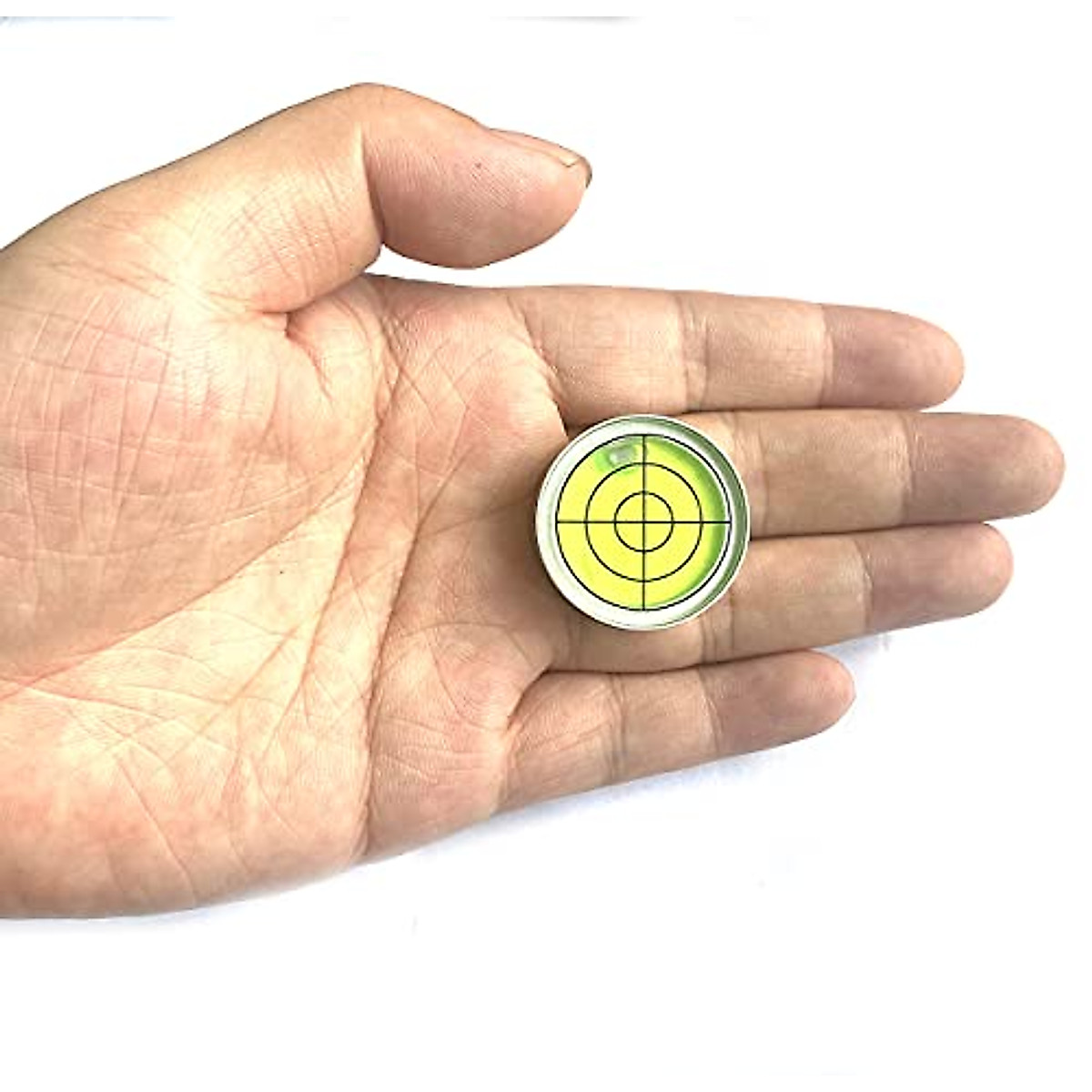 Preamer High Accuracy 30' /2mm D30mm/1.2" Alloy Metal Shell Rv Leveling Bubble Spirit level Small Bullseye Bubble Level for RV Tripod Ball Head