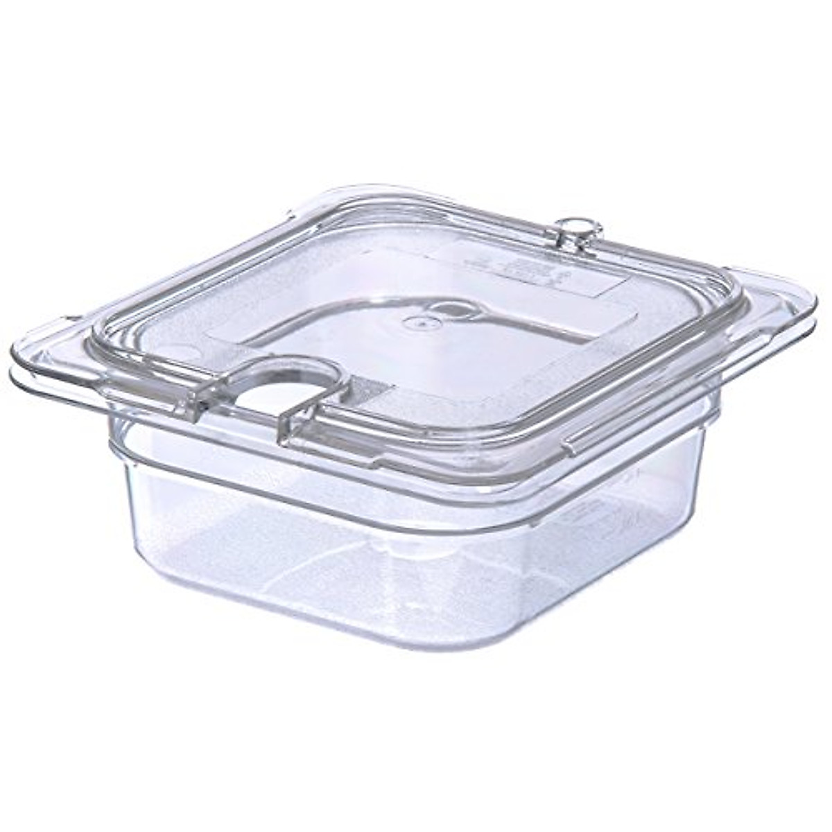 Carlisle FoodService Products 3068307 Plastic Food Pan, 1/6 Size, 2.5 Inches Deep, Clear