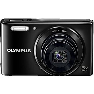 Olympus Stylus VG-180 16-Megapixel 5X 26mm Wide Optical Zoom 2.7 Inch LCD - Black