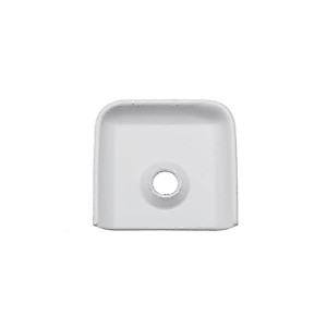 RV Trim End Caps Vinyl Trim Strips White Flat End Cap for RV Camper Trailer 1" Trim Molding with Screws 10 Pack