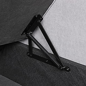 FANYE 2024 Linen Upholstery Pull Out Sleeper Sectional Sofa & Couch W/Stools and Shelves, L-Shaped Corner Upholstered Sofa Couch with 2 Pillows and Reversible Storage Chaise for Living Room