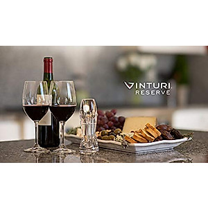 Vinturi Reserve Essential Red Wine Aerator Includes No Drip Stand, White