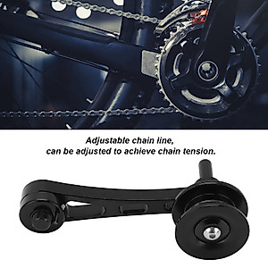 OUKENS Chain Stabilizer Kit, Aluminum Alloy Mountain Bike Anti Drop Chain Tensioner Durable Zipper Chain Stabilizer Single Speed Chain Bicycles Spare Parts
