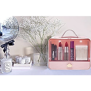 Makeup Organizer With Drawers, Wall mounted Organizer | Portable Makeup Organizer, Makeup Organizer | Makeup Storage Box, Pink Makeup Organizer