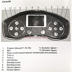 Mini Folding Pro 1500w Dual Motor Vibration Plate Exercise Cardio Workout Fitness Machine - 3 Vibration Modes - BMI
