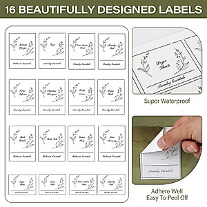 Zingbee 4 Pack Laundry Pods Container & Dryer Sheet Holder, Plastic Laundry Pod Holder with Lids & Scoops, Laundry Room Organization and Storage Sets for Powder, Detergent, Scent Booster