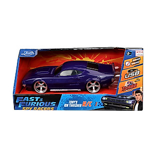 Jada Toys Fast & Furious Spy Racers 1:24 Tony's Ion Thresher Remote Control Car 2.4 GHz Purple, Toys for Kids and Adults