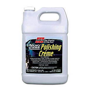 Malco Nano Care Polishing Crème - Produces Deep Gloss on Aged Oxidized or Environmentally Damaged Vehicle Surfaces / 1 Gallon (128301)