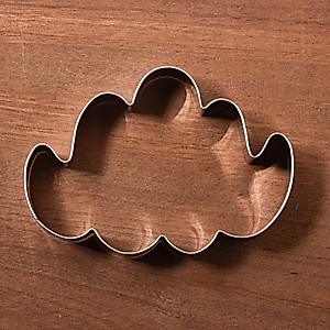 LILIAO Party Paper Confetti Cookie Cutter - 4.2 x 2.9 inches - Birthday Biscuit Fondant Sandwich Bread Mold Cutters - Stainless Steel - by Janka