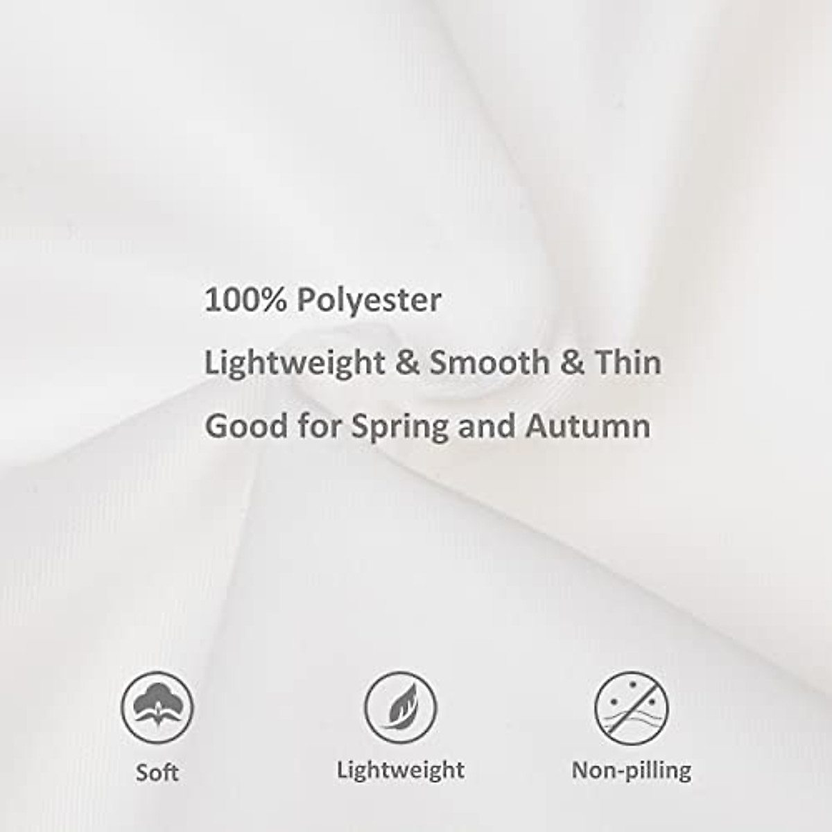 LittleSpring Toddler Fall Jacket for Boys Girls Bomber Lightweight Jacket Outerwear White 3T