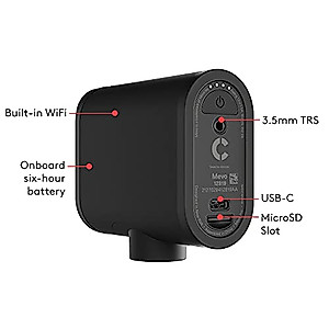 Logitech for Creators Mevo Start, Wireless Live Streaming Camera, 1080p HD Video Quality, Intelligent App Control, Stream via LTE or Wi-Fi - Black