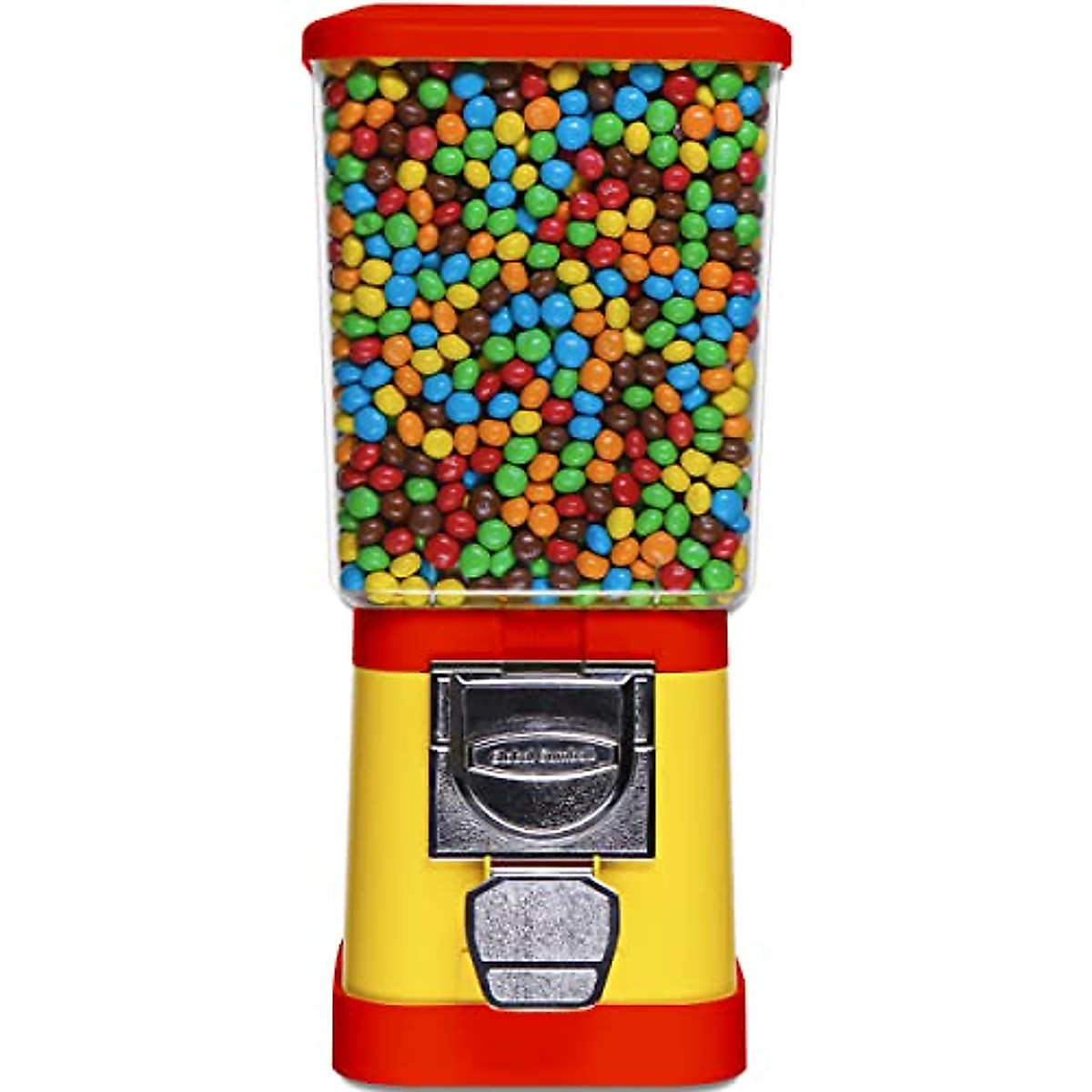 Candy Dispenser - Home Vending Machine - Red and Yellow Candy Vending Machine Without Stand - Candy Machine Dispenser - Nuts Pet Food Vending Dispenser