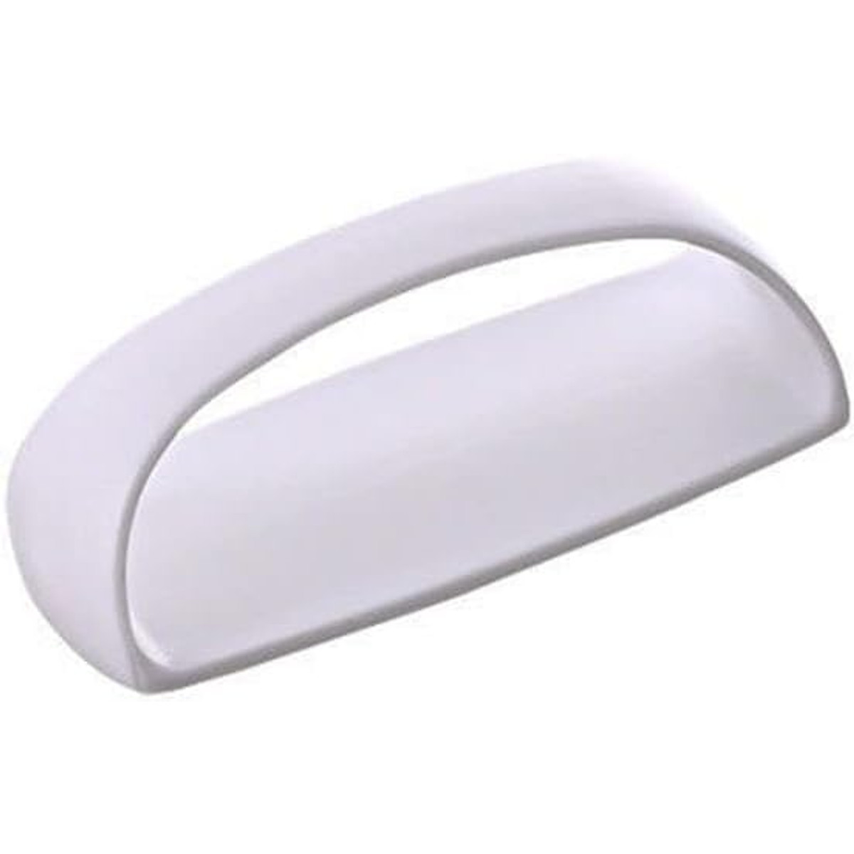 Meikakka Self-Stick Instant Cabinet Handle Pulls Drawer Pull Helper with Adhesive Sliding Door Handle Stick On Handle for Glass Windows Wardrobes(White) 2Pcs