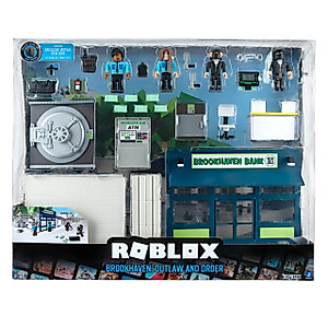 Roblox Action Collection - Brookhaven: Outlaw and Order Deluxe Playset [Includes Exclusive Virtual Item]Figure and Accessories