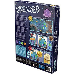 Z-Man Games Noctiluca Board Game - Dive into The Glowing Depths in This Colorful Dice Game! Strategy Game for Kids & Adults, Ages 8+, 1-4 Players, 30 Minute Playtime, Made