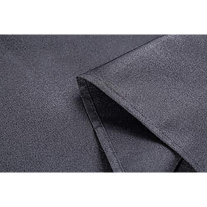 DUSKCOVE 12 Pack Plain Bib Aprons with 2 Pockets - Black Unisex Commercial Apron Bulk for Kitchen Cooking Restaurant BBQ Painting Crafting