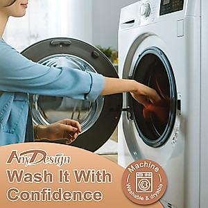 AnyDesign Highland Cow Kitchen Dish Towel 18 x 28 Inch Rustic Farmhouse Dishcloth Seasonal Cute Cow Decorative Hand Tea Towel for Kitchen Home Cooking Baking Cleaning, 2Pcs