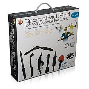 CTA Digital Wii Sports Resort 8-in-1 Sports Pack (Black)
