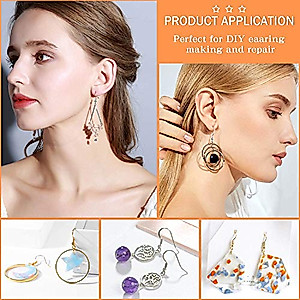 Anezus Earring Making Kit with Earring Hooks Findings, Earring Backs Posts, Jump Rings for Jewelry Making Supplies, 2320Pcs
