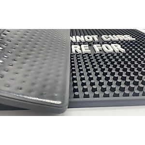 What Whiskey Cannot Cure There is No Cure for 17.7" x 11.8" Funny Bar Spill Mat Rail Countertop Accessory Home Pub Decor Slip Resistant Durable Covering for Craft Brewery Kitchen Cafe and Restaurant