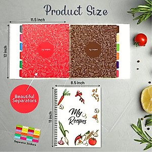Recipe Binder Comes with Recipe Book, Recipe Book to Write in Your Own Recipes, Recipe Books, Recipe Notebook, Recipe Book Binder, Blank Cookbook, Recipe Binder Ring, Cook Books to Write in