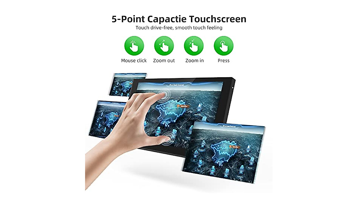 APROTII 7" Portable Touchscreen Monitor for Raspberry Pi