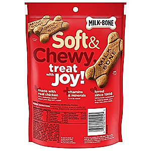 Milk-Bone Soft & Chewy Dog Treats, Chicken Recipe, 5.6 Ounce (Pack of 10) Made with Real Chicken Breast
