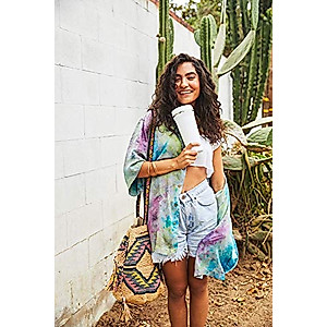 Takeya Stainless Steel Insulated Tumbler with Foldable Straw Lid, 24 Ounce, Blush