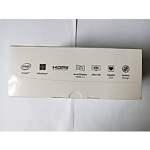 MeLE Quieter3Q Fanless Mini PC Celeron N5105 8GB 128GB, Windows 11 pro Portable Small Desktop HDMI Gigabit Ethernet, Industrial IoT Micro PC Unlock Bios Auto Power on, SSD PXE VESA Mount