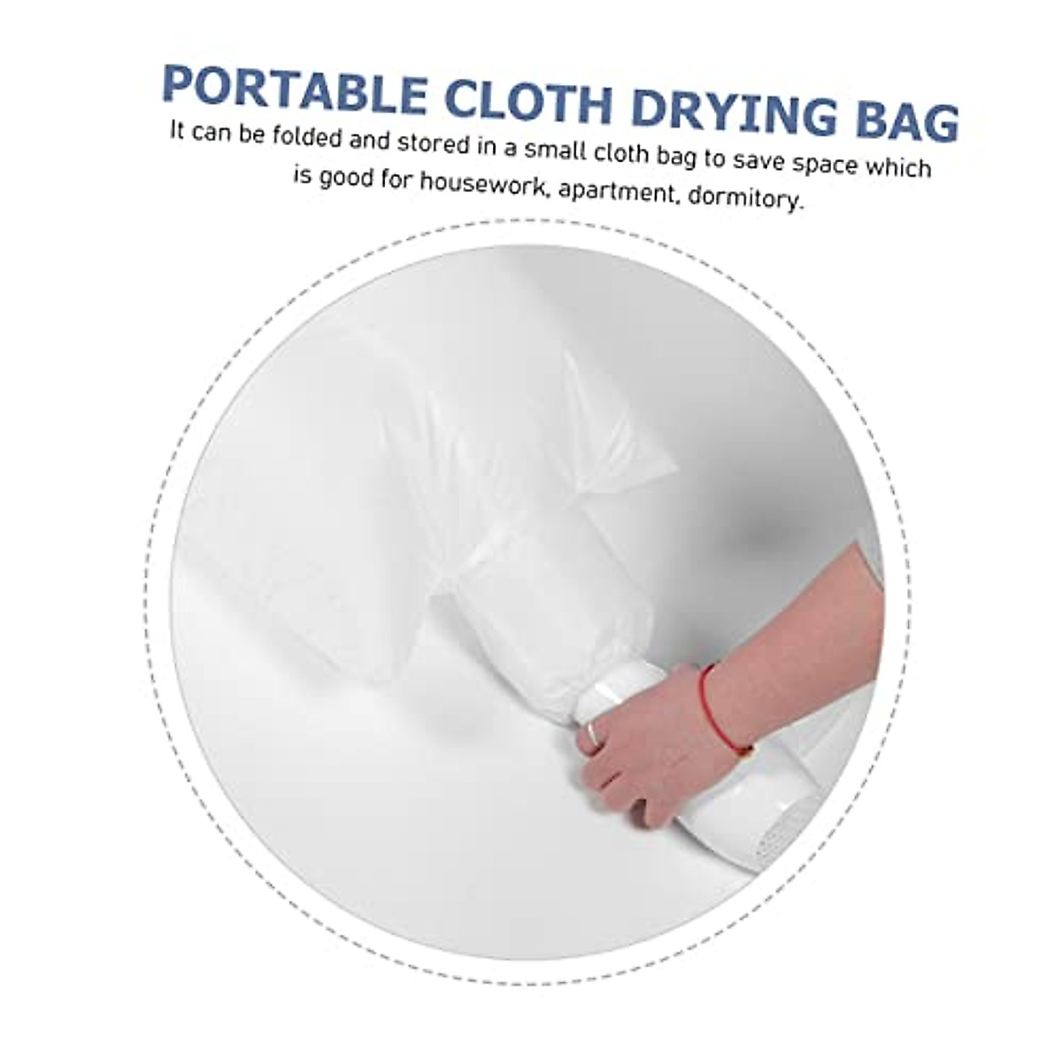 Housoutil 1 Set Dry Clothes Bag Portable Dryers Portable Laundry Dryer Laundry Drying Bag Clothes Air Dryer Fast Drying Bag Portable Drying Bag Household Cloth Dry Bag Trousers Drying Bag