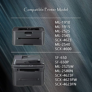 (3 Pack) TG Imaging Compatible MLT-D105L Toner Cartridge (MLTD105L, 3-Pack) for use in SCX-4623 ML-2525 ML-2545 Toner Printer (3xBlack)