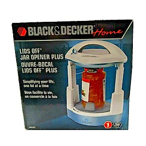 Black and Decker White and Cyan Jar Opener Model JW250