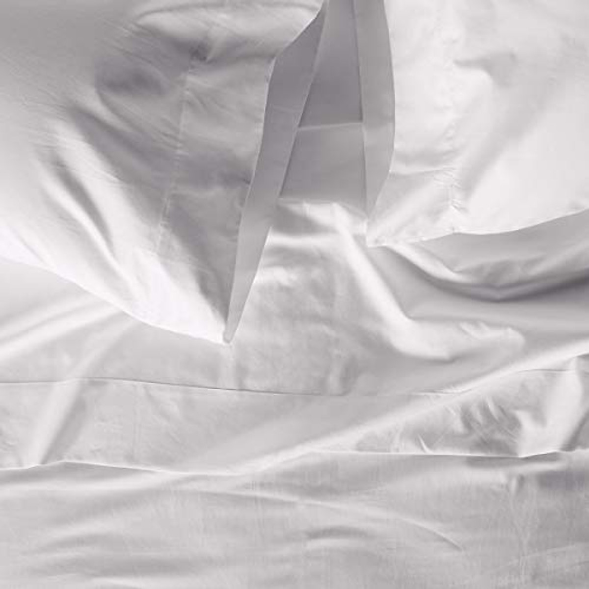 Refinery29 | Jules Bedding Collection | 100% Cotton Luxury Premium Ultra Soft Lightweight 5 Piece Sheet Set, Anti-Wrinkle, Anti-Fade, Stain Resistant & Hypoallergenic (King, White)