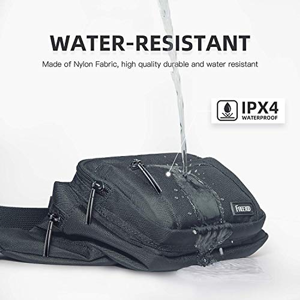 FREETOO Waist Pack Bag Fanny Pack for Men&Women Hip Bum Bag with Adjustable Strap for Outdoors Workout Traveling Casual Running Hiking Cycling (Gray-green)