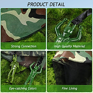 60 Pcs Army Camo Parachute Toys Hand Throwing Camo Parachute Men Toy Plastic Soldiers Army Toy Parachute Army Action Figures Hand Throw Outdoor Flying Gifts for Boys Girls Outdoor Party Game, 2 Styles