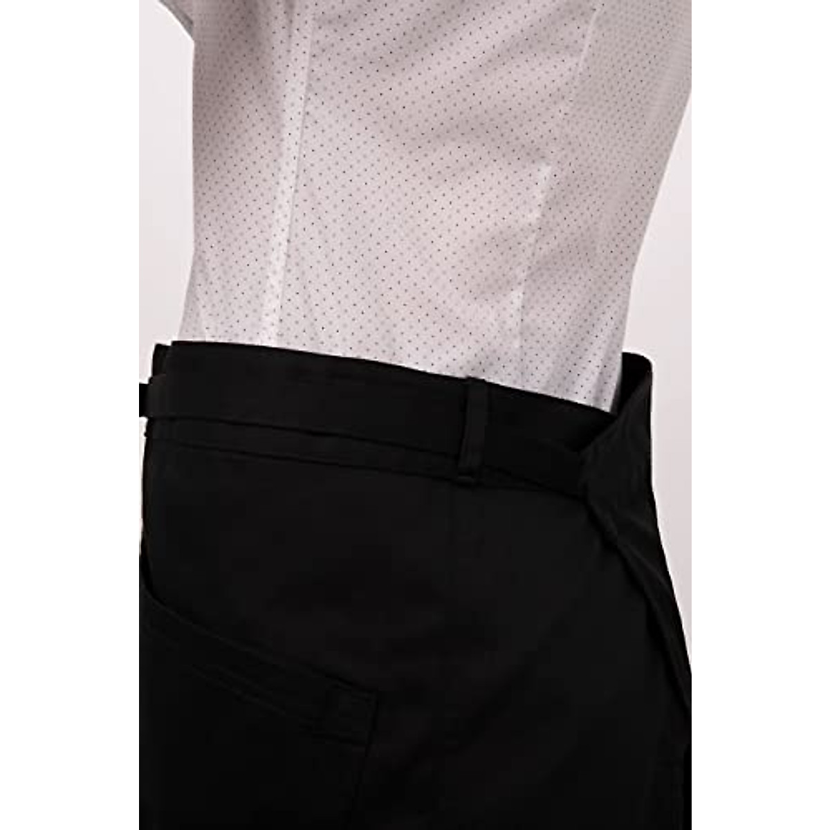 Chef Works Unisex Largo Half Bistro Apron, Black, One Size