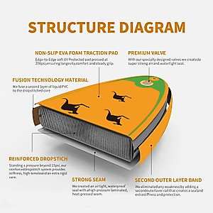 YASKA Kids Paddle Board Inflatable, Paddle Board Kids 10-12 Small Isup 9 ft Child 6-12, Youth Stand Up Paddle Board Blow Up, Childrens Paddleboard (Green)
