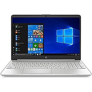 HP 15.6" HD Display Laptop Computer, 11th Gen Intel Core i3-1115G4(Up to 4.1GHz), 16GB RAM, 256GB SSD, Webcam, Bluetooth, Wi-Fi, HDMI, Windows 10 S, Silver