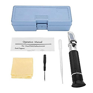 Wort Specific Gravity Refractometer Aluminum Body for Beer Wine Sugar Test