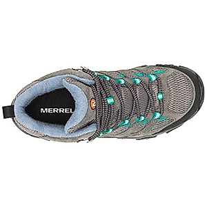 Merrell Women's J035850 Moab 3 MID WP Waterproof Hiking Shoe, Granite/Marine, 7.5 M