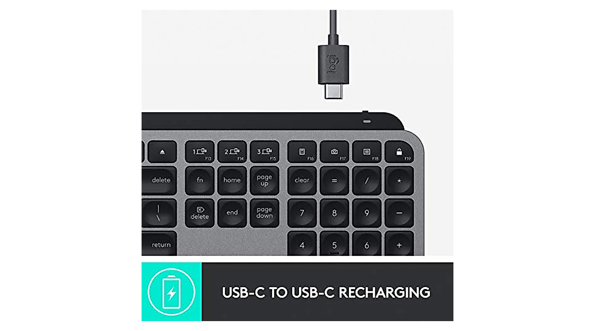 Logitech MX Keys for Mac - Wireless Backlit Keyboard for Apple Devices