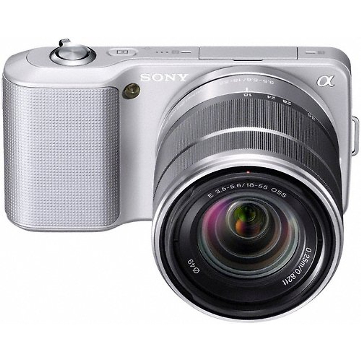 Sony Alpha NEX-3 Interchangeable Lens Digital Camera w/18-55mm Lens (Silver)- 14.2 Mpix