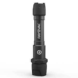 Rayovac Virtually Indescructible LED Tactical Flashlight, Bright Heavy Duty Flashlight for Camping Gear and Hiking, Water Resistant EDC Flashlight, Pack of 1, Black