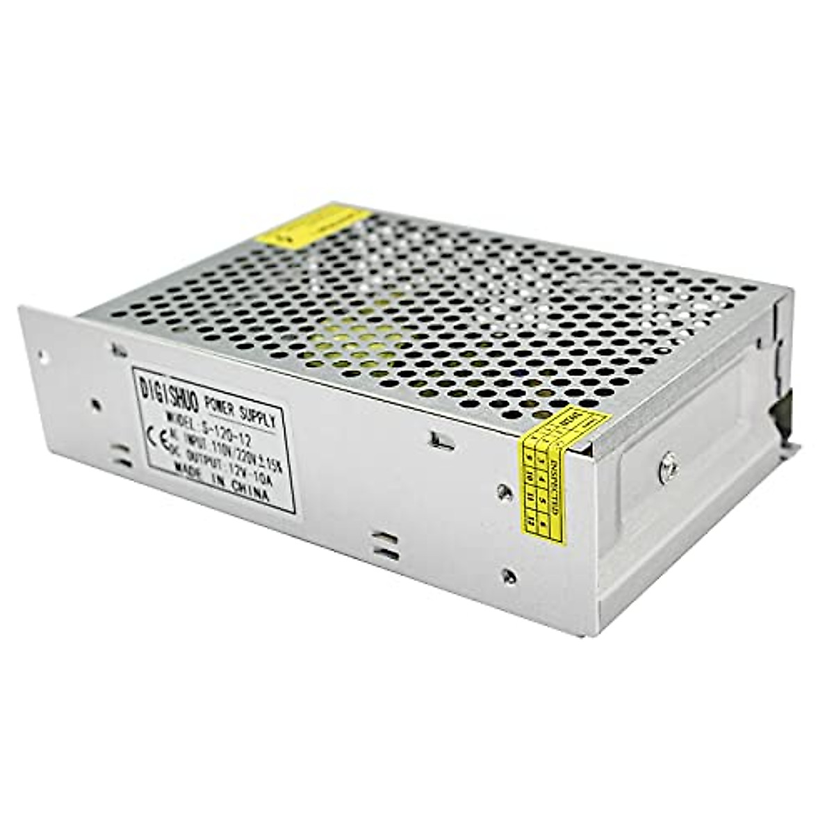 DIGISHUO DC 12V 10A 120W Power Supply Adapter Transformer Switch AC 110V/220V to DC 12V 10Amp Switching Converter LED Driver for LED Strip Light | CCTV| Camera Security System| 3D Printer