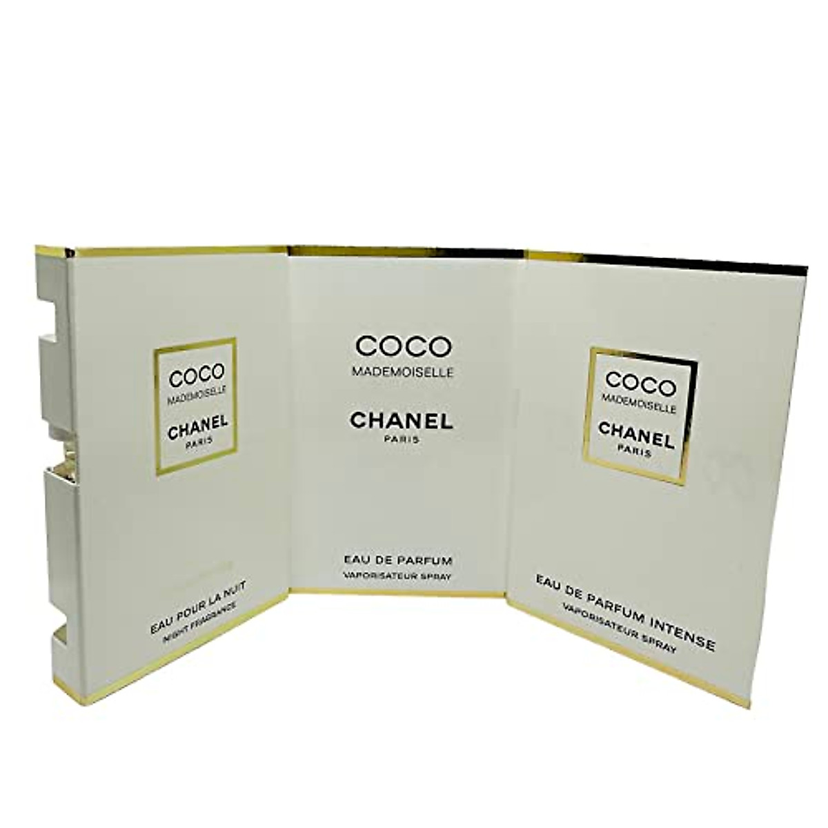CHANEL Coco Mademoiselle Collection 3 Vial Sample1.5ml each (1 EDP/1 Intense/1 L'eau Privee)