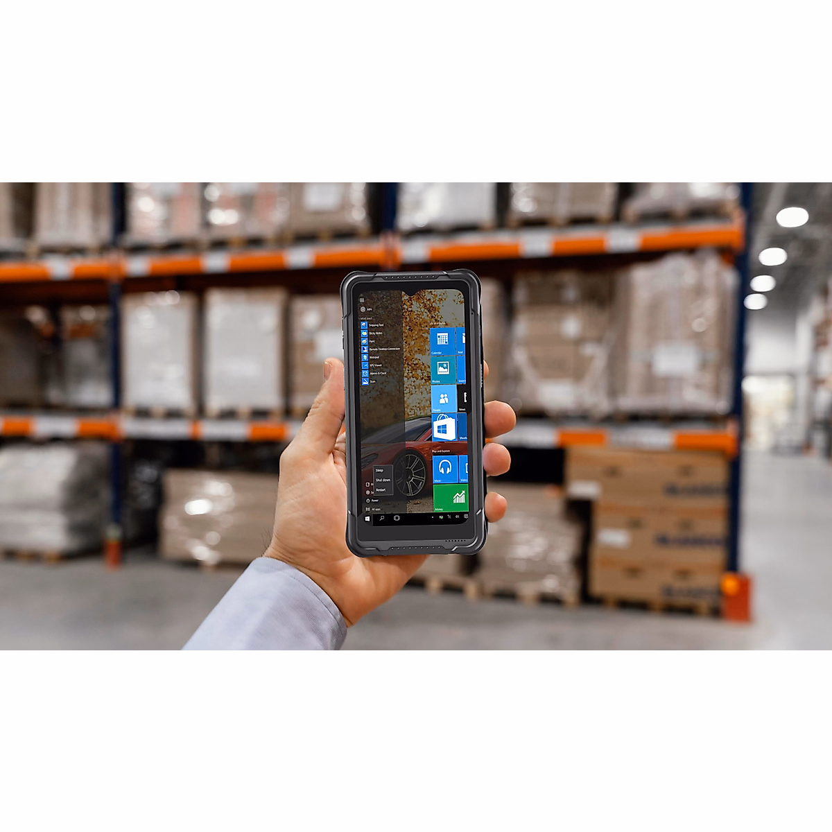 Bix 6.5-inch Rugged Windows 11 IOT Handheld QR Code Barcode Scanner,8GB RAM/128GB ROM Handheld Terminal PC,Long-Lasting Battery,IP67 Waterproof Windows Handheld PDA for Warehouse Inventory Management