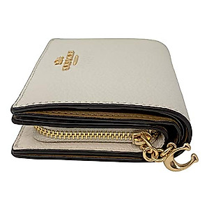 Coach Pebble Leather Snap Wallet Chalk Style No. C2862